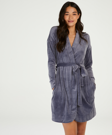Velours Bathrobe - Dressing Gown - Hunkemöller