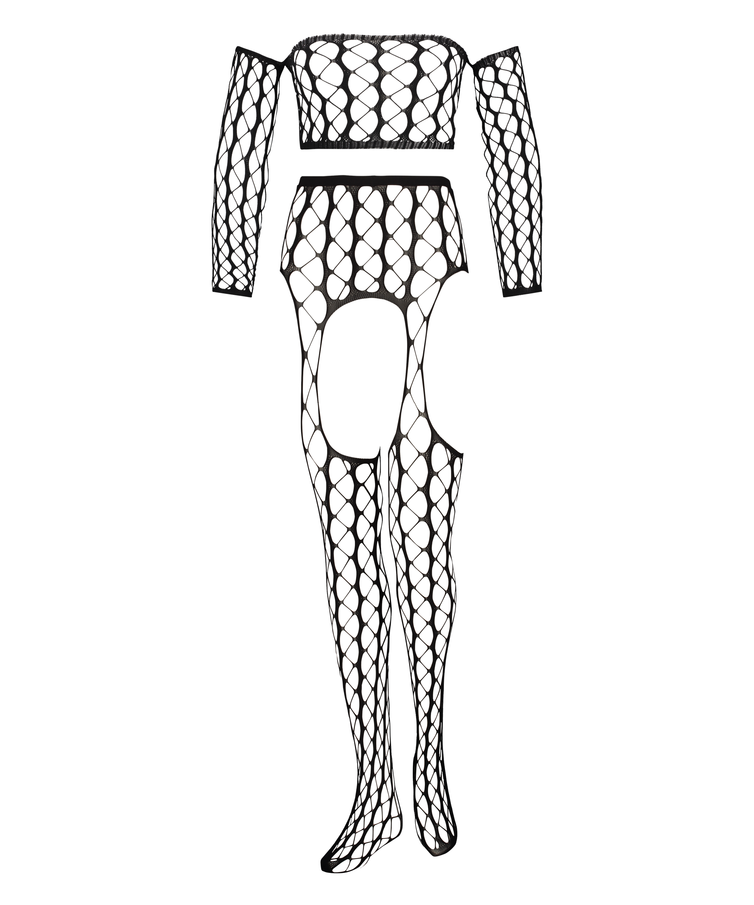 Graphic Private Fishnet Set - Private Collection - Hunkemöller