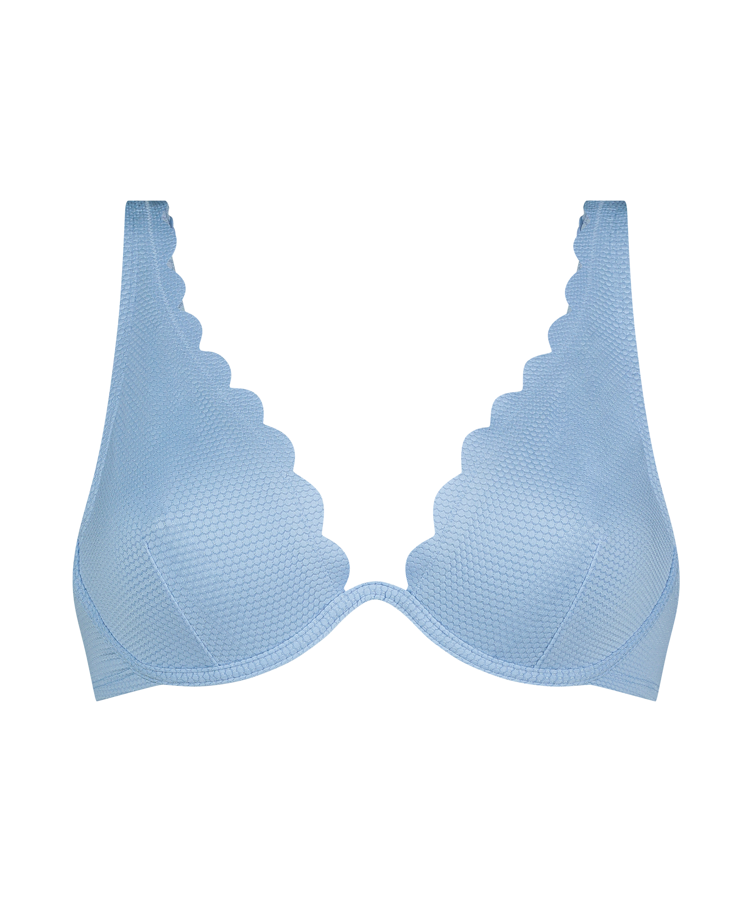 Scallop Non-Padded Underwired Bikini Top - Bikini Tops - Hunkemöller