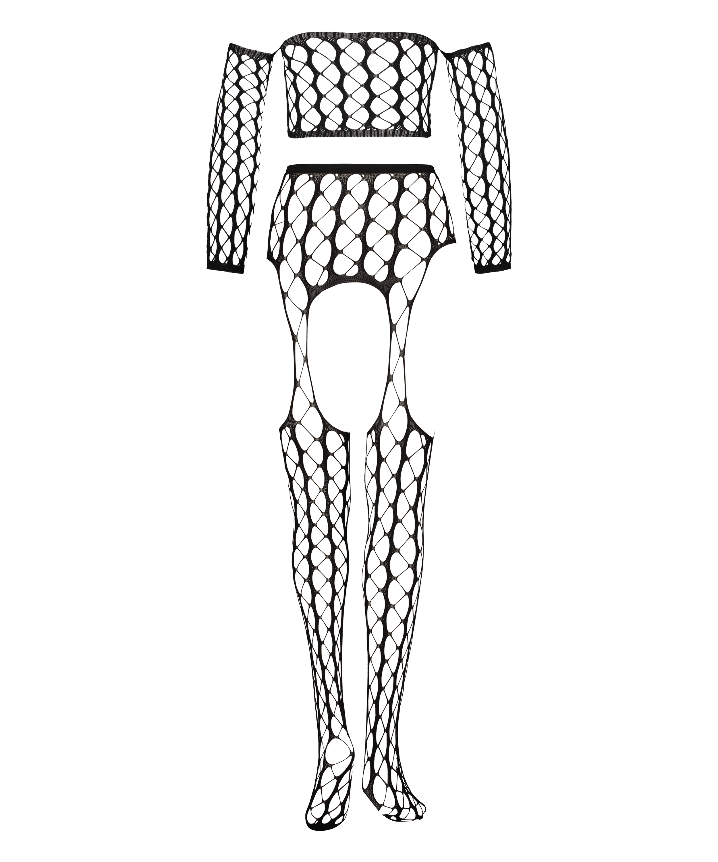 Graphic Private Fishnet Set - Private Collection - Hunkemöller