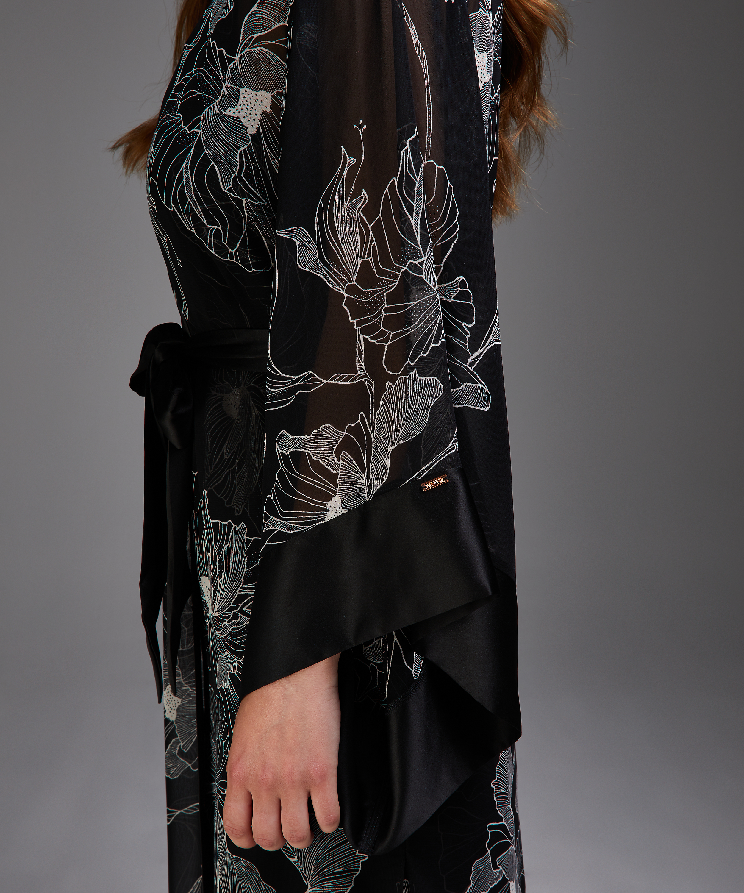 Lotus long chiffon kimono - All Nightwear - Hunkemöller