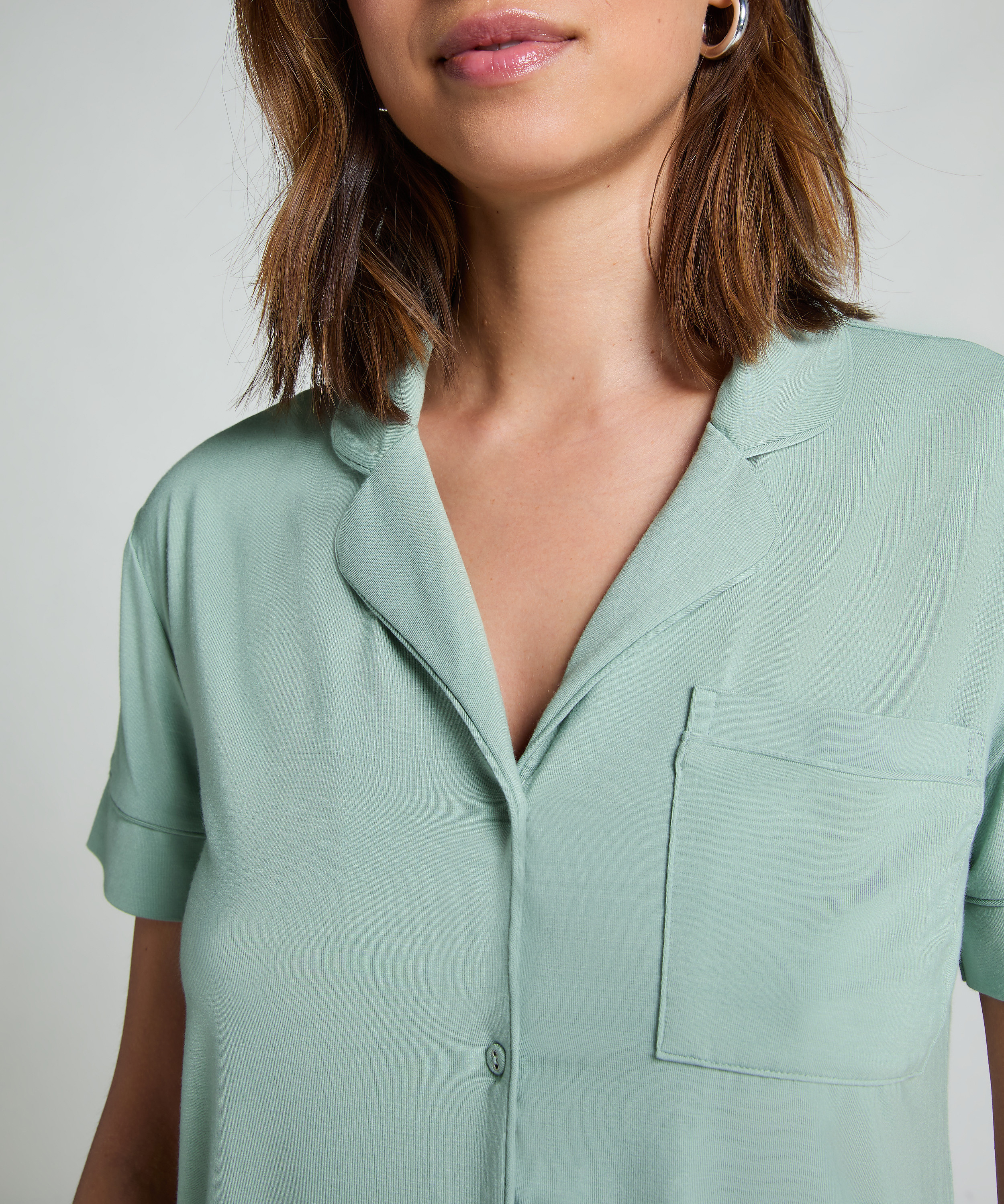 Essential Jersey Short-Sleeved Jacket - Tops - Hunkemöller