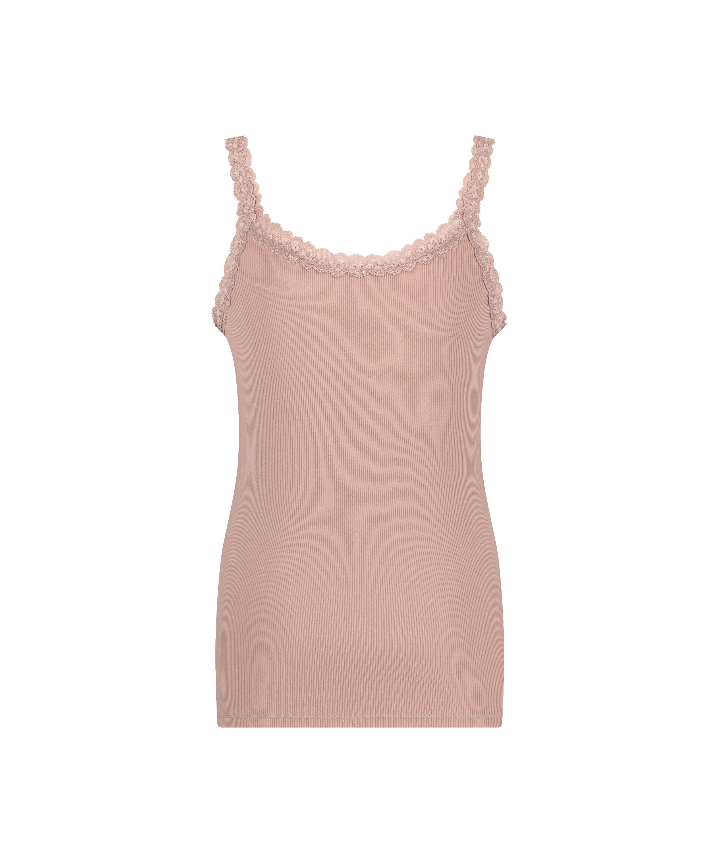 Ribbed Lace Singlet for £17 - Tops - Hunkemöller