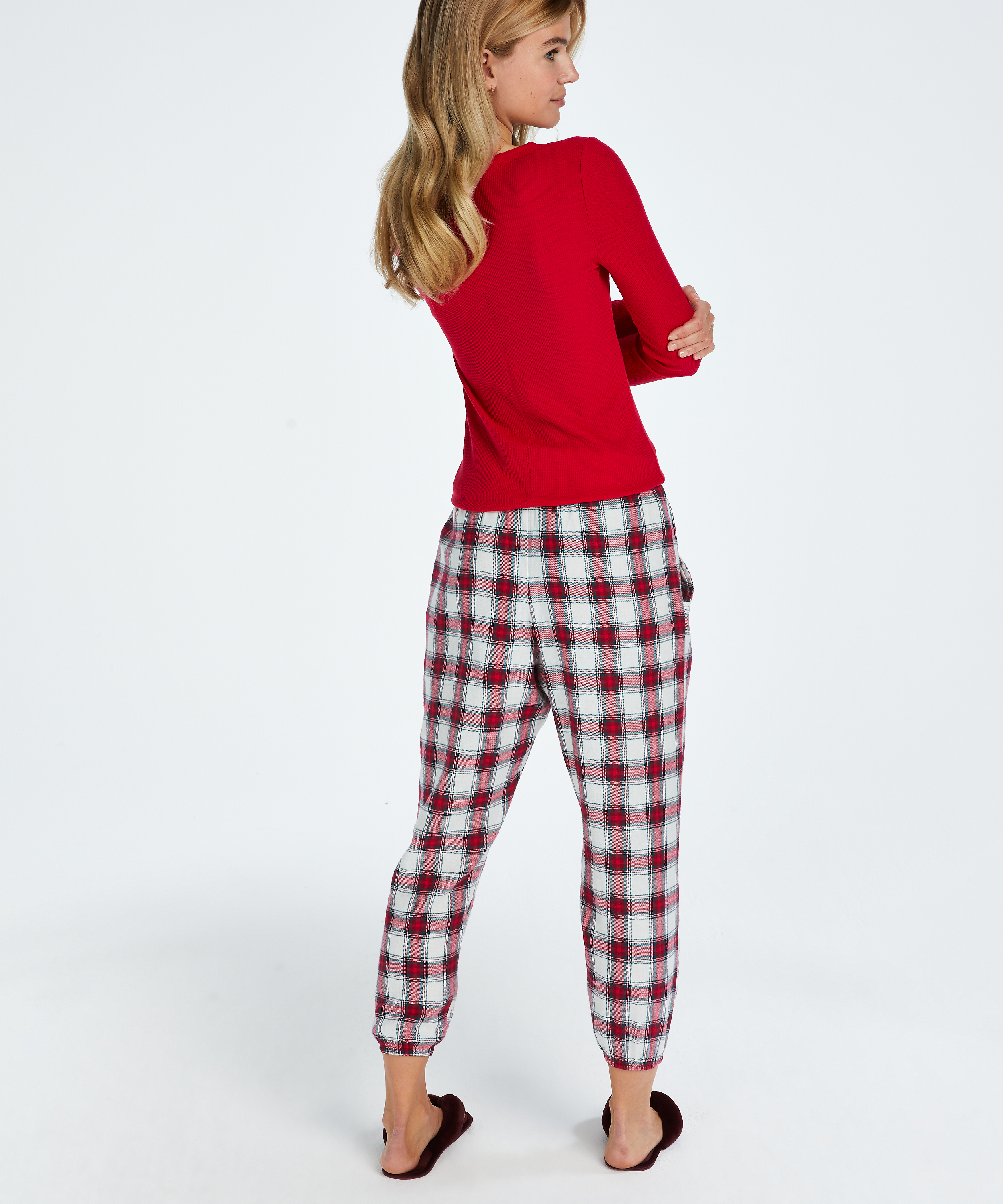 Petite Twill Check Pyjama pants - Pyjama Bottoms - Hunkemöller